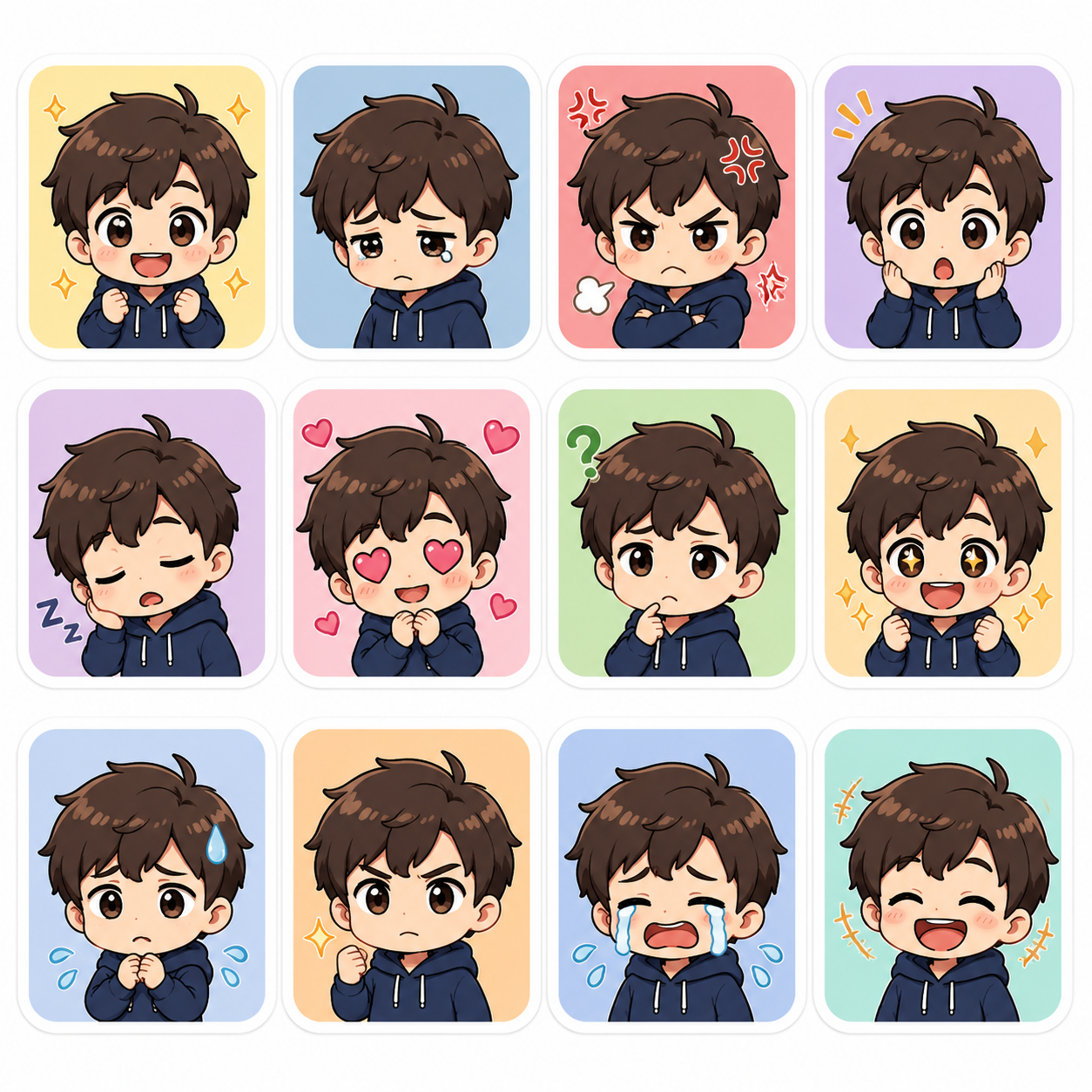 Chibi Character Sticker Sheet — GPT Image 2 Prompt | Image2